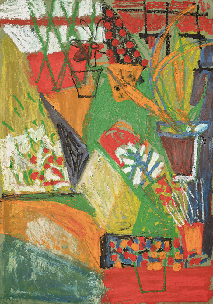 Oil pastel drawings - Brian Innes